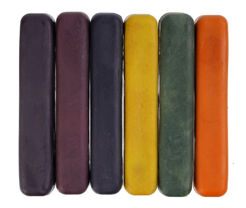 ECO CRAYONS STICKS - 6 COLOUR BOX: 100% natural plant based – Phoebe's ...