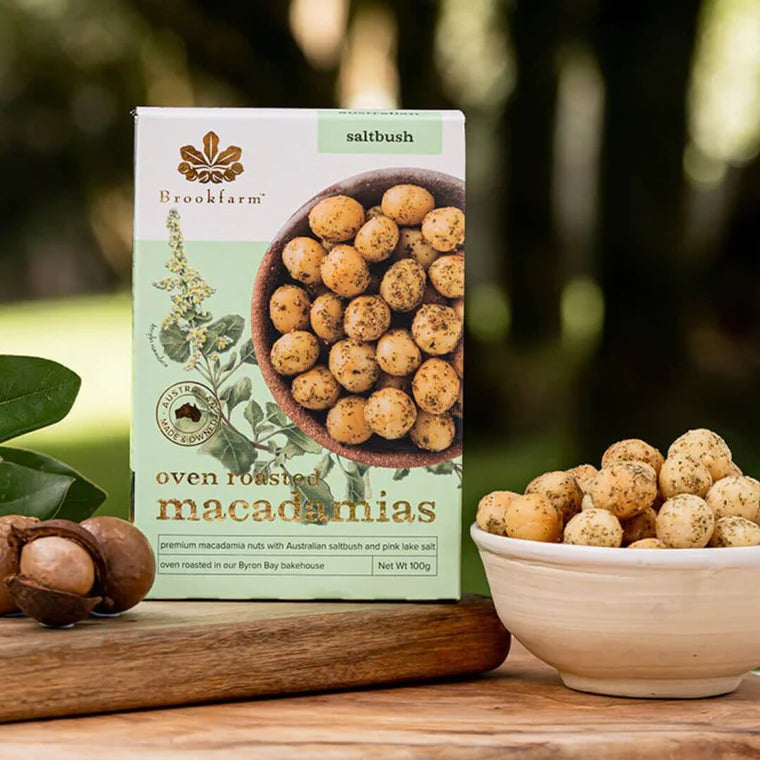Oven Roasted Macadamias with Saltbush - 100g – Phoebe's Moree