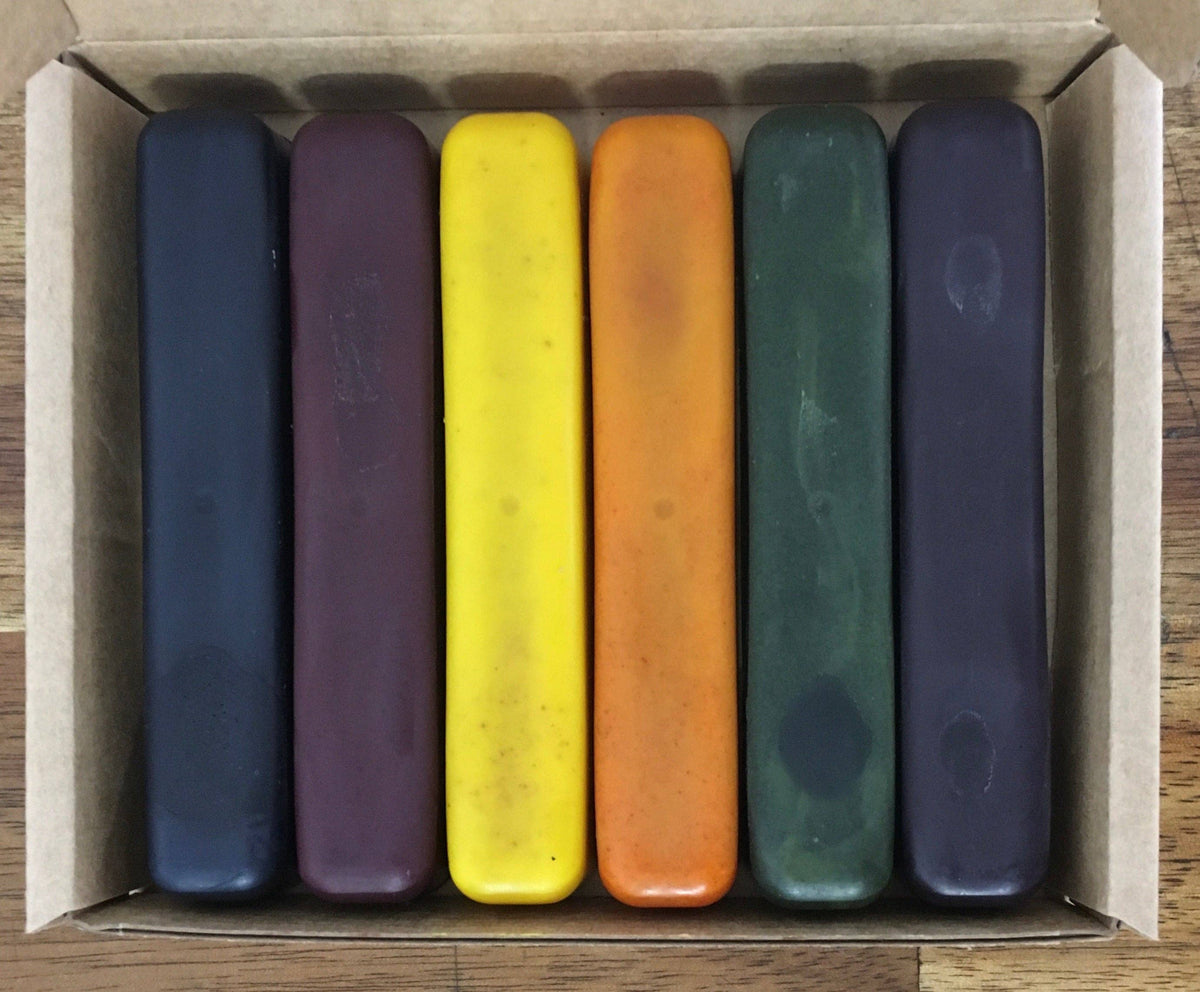 ECO CRAYONS STICKS - 6 COLOUR BOX: 100% natural plant based – Phoebe's ...
